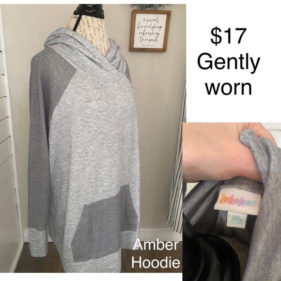 LuLaRoe | Tops | Lularoe Amber Hoodie | Poshmark